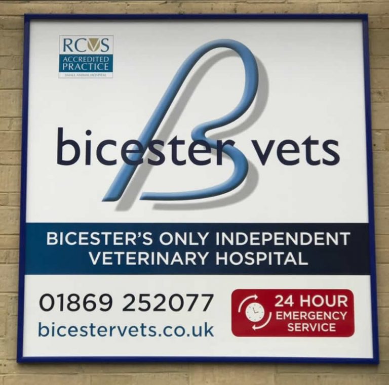 Bicester Vets new sign